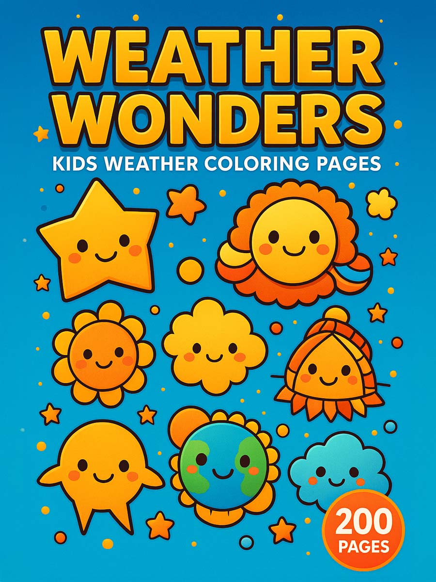 Weather Wonders – 200 Weather & Season-Themed Coloring Pages | The Best ...